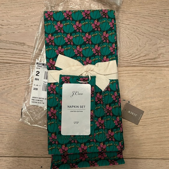 J. Crew | Dining | Jcrew Liberty Napkins Set New In Packaging | Poshmark